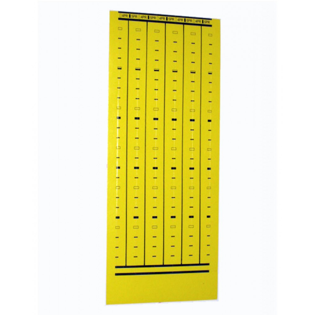 Yellow BIX ID Label for BIX Strip, 25 Pack | Telecom Supplier Canada